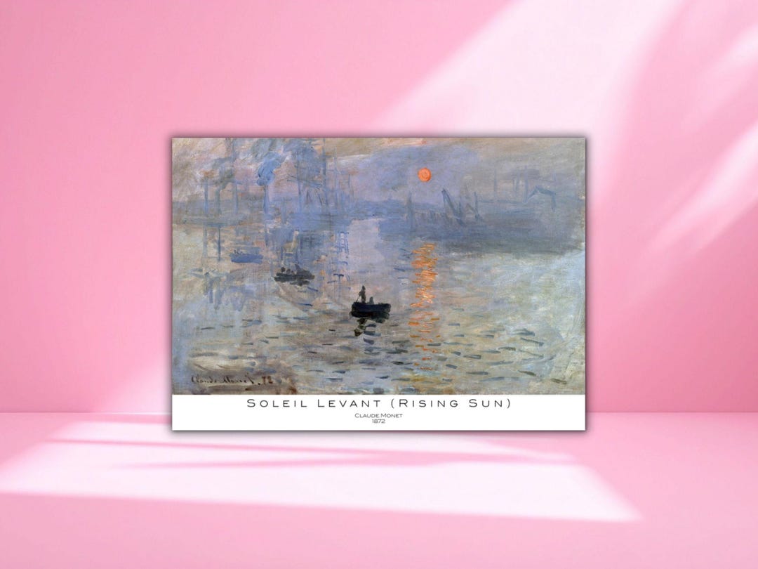 Soleil Levant (rising Sun) | Claude Monet | Wall Art Poster - Etsy