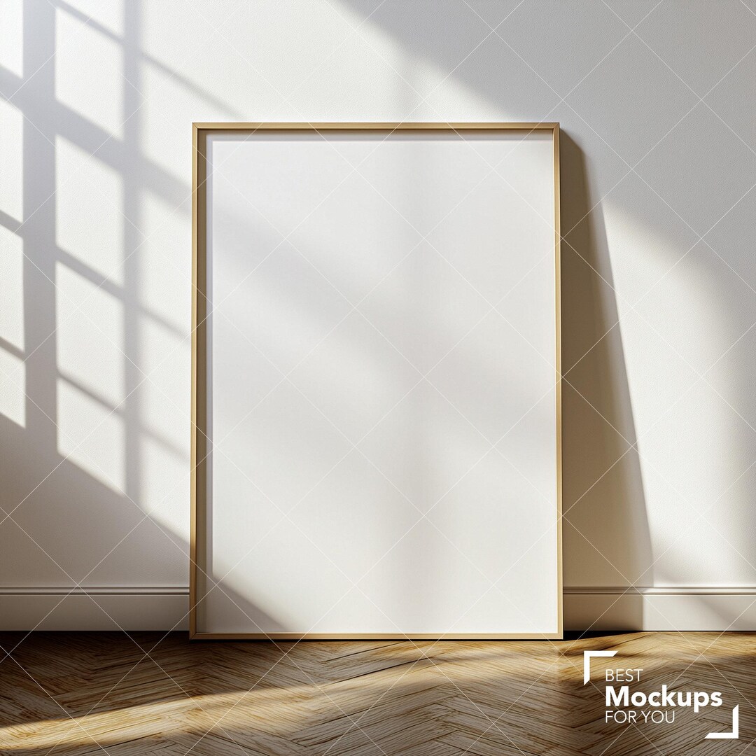 Photoshop Poster Mockup. Vertical Wood Frame Psd. High Resolution and ...