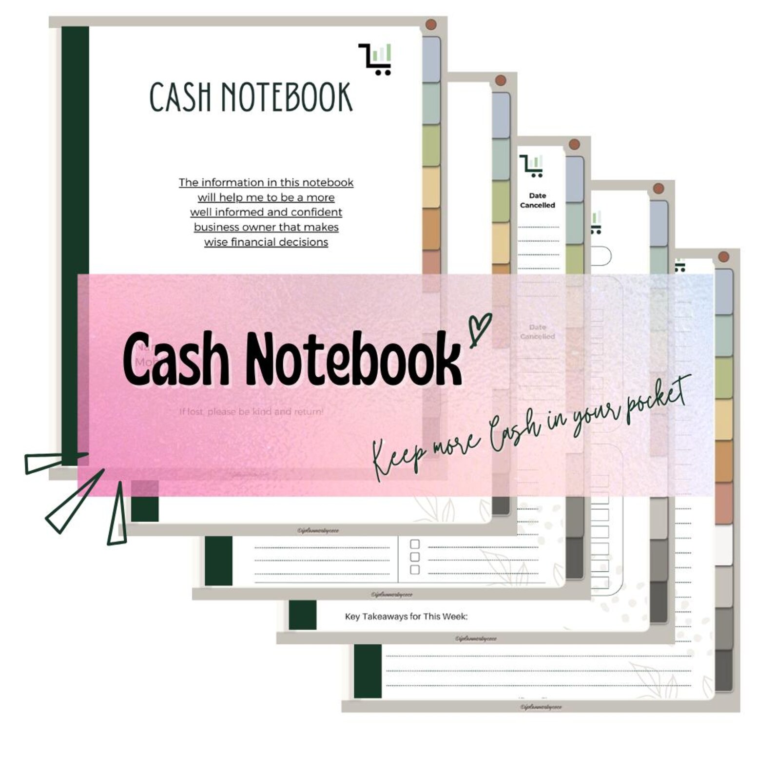 Cash Notebook Printable (non-fillable) - Etsy