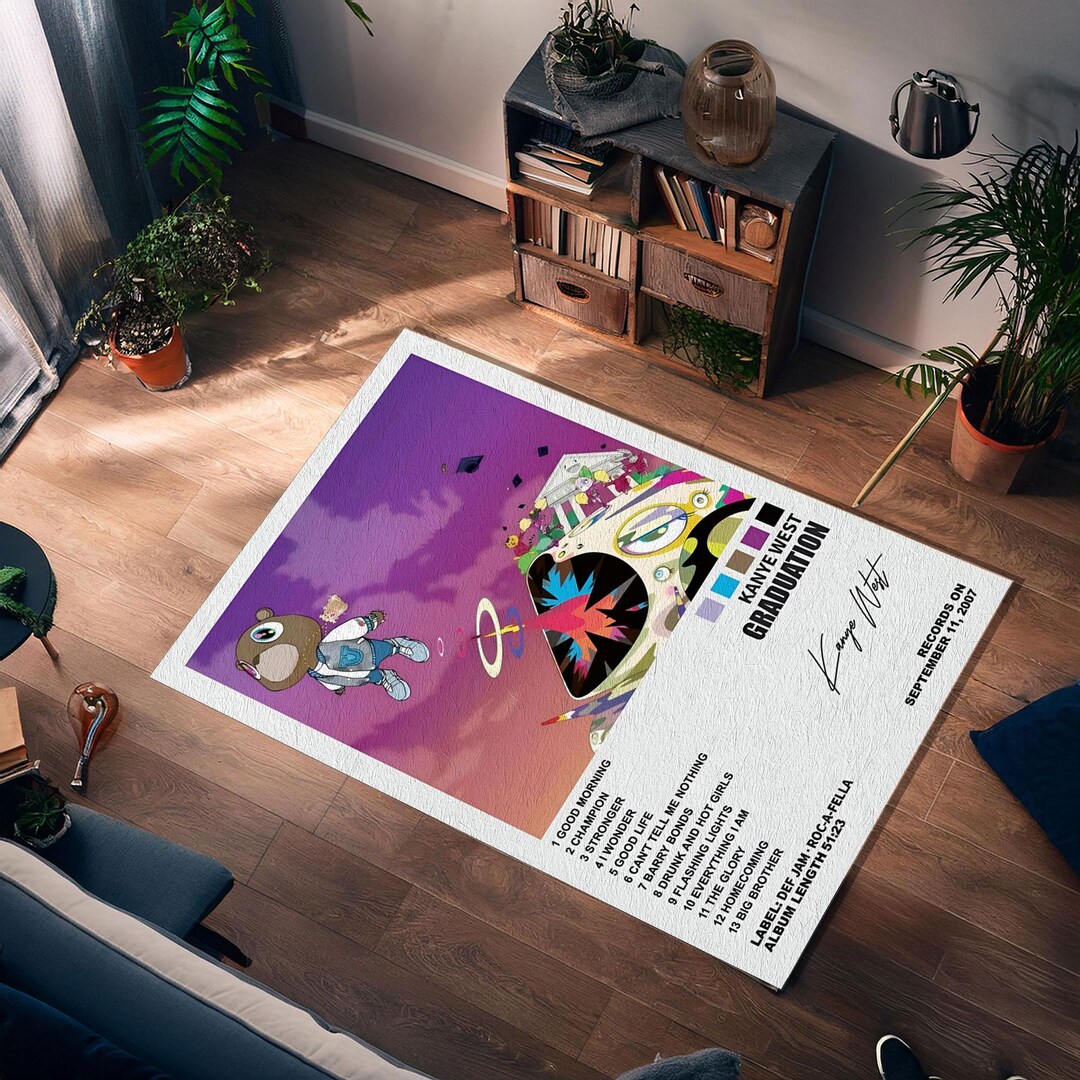 Kanye West Album Cover Rug Custom Washable Music Decor - Etsy