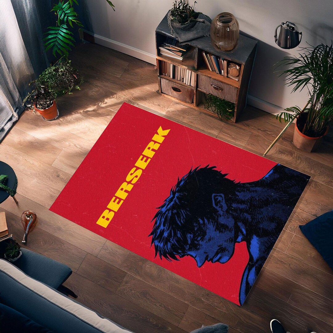 Japanese Anime Rug Guts-inspired Washable Rug, Home Decor - Etsy