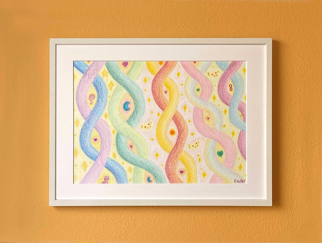 Original Artwork Evolution Consciousness Handmade Drawing Home Decor ...