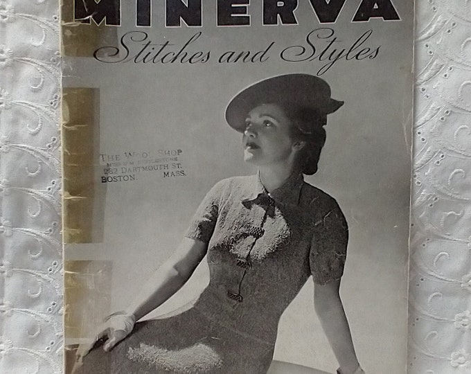 Vintage Knitting Pattern Book Minerva Stitches and Styles C.1938 KC 72 ...