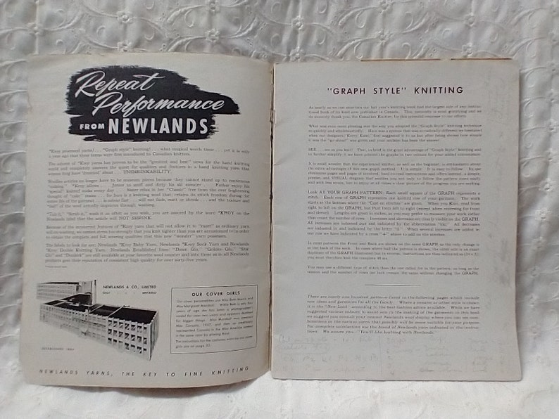 Vintage Family Knitting Pattern Book Newlands Volume 7 Book - Etsy