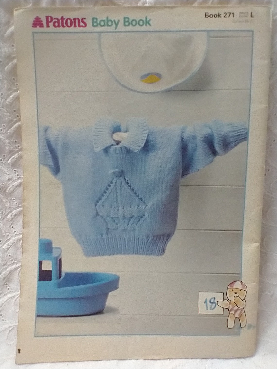 Vintage 80's Knitting Pattern Book - Patons Baby Book 271 18 Smart ...