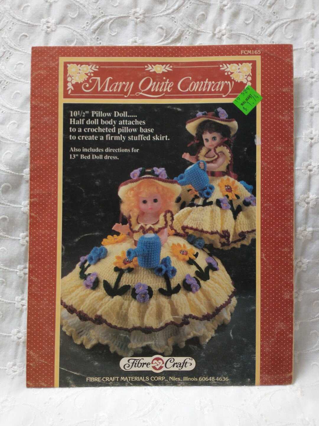 Mary Quite Contrary Dress Hat and Watering Can Crochet Pattern Leaflet ...