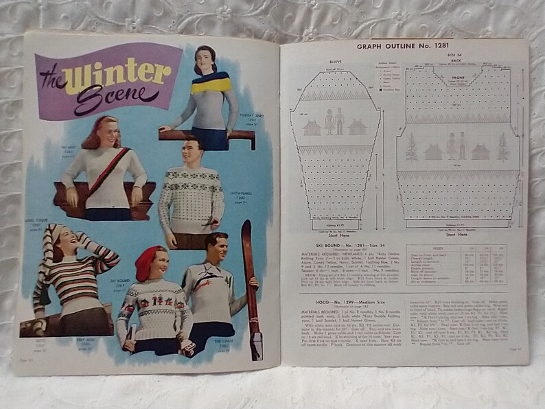 Vintage Family Knitting Pattern Book Newlands Volume 7 Book - Etsy