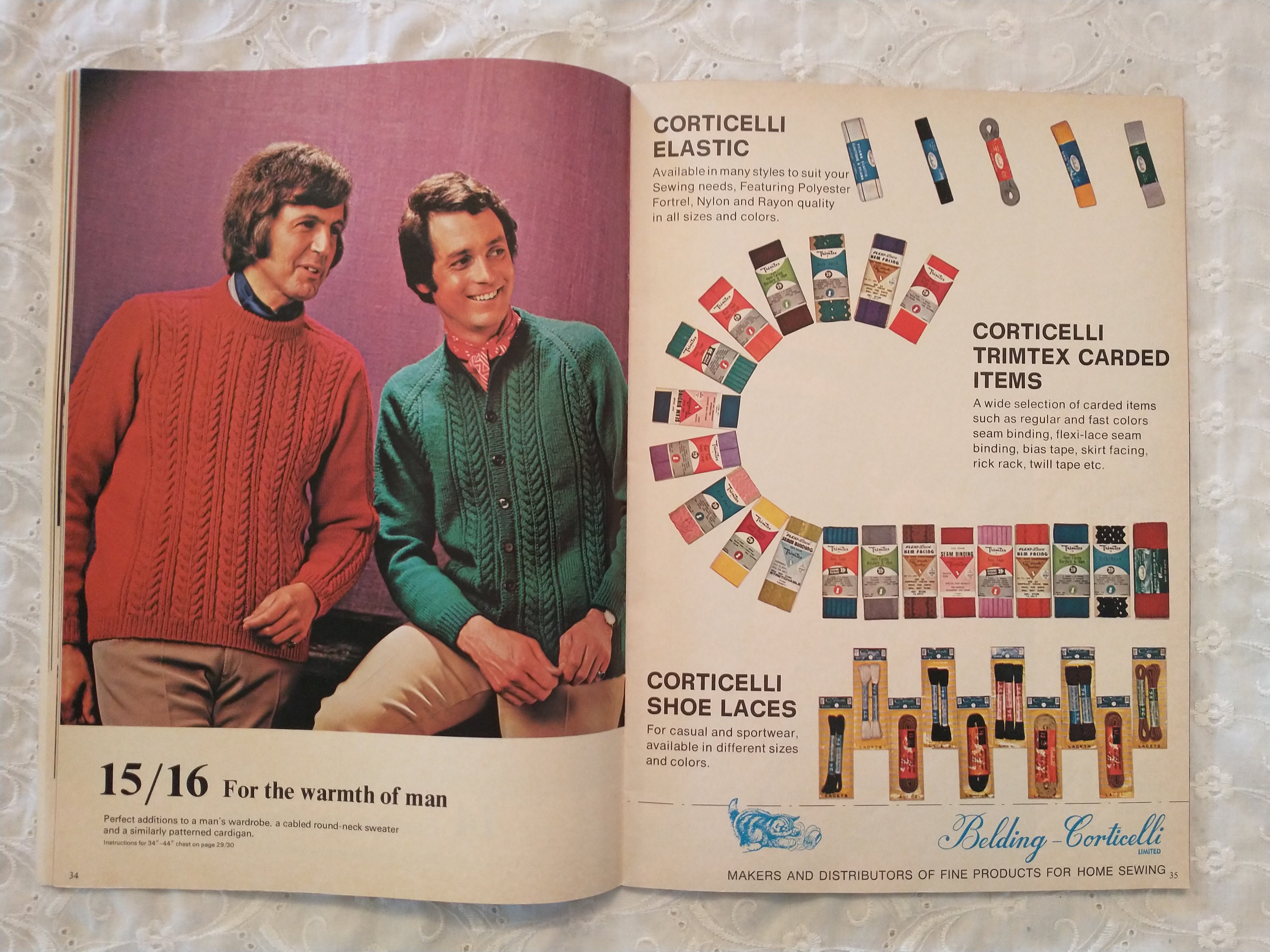 Vintage Pattern Book - Woolcrest Knitting Patterns for the Family C ...