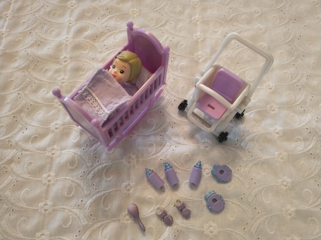 Miniature 2 Baby Quint Doll With Stroller and Crib Plus - Etsy