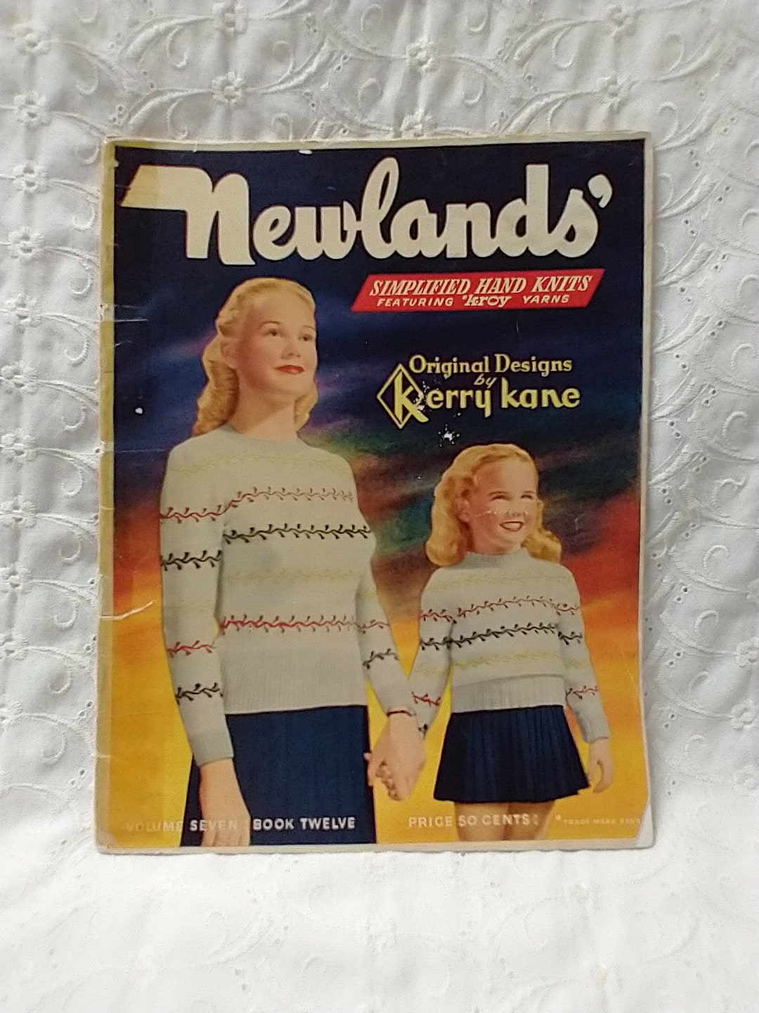 Vintage Family Knitting Pattern Book - Newlands Volume 7 Book 12 1950's ...
