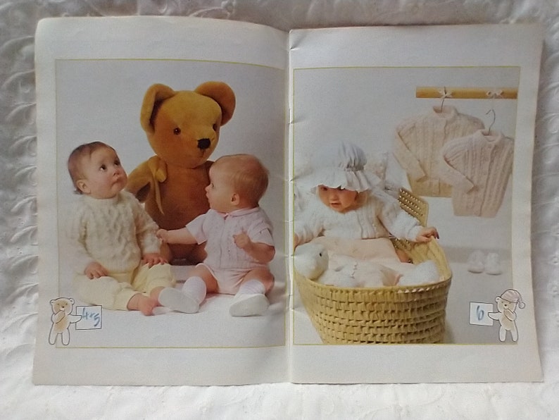 Vintage 80's Knitting Pattern Book - Patons Baby Book 271 18 Smart ...