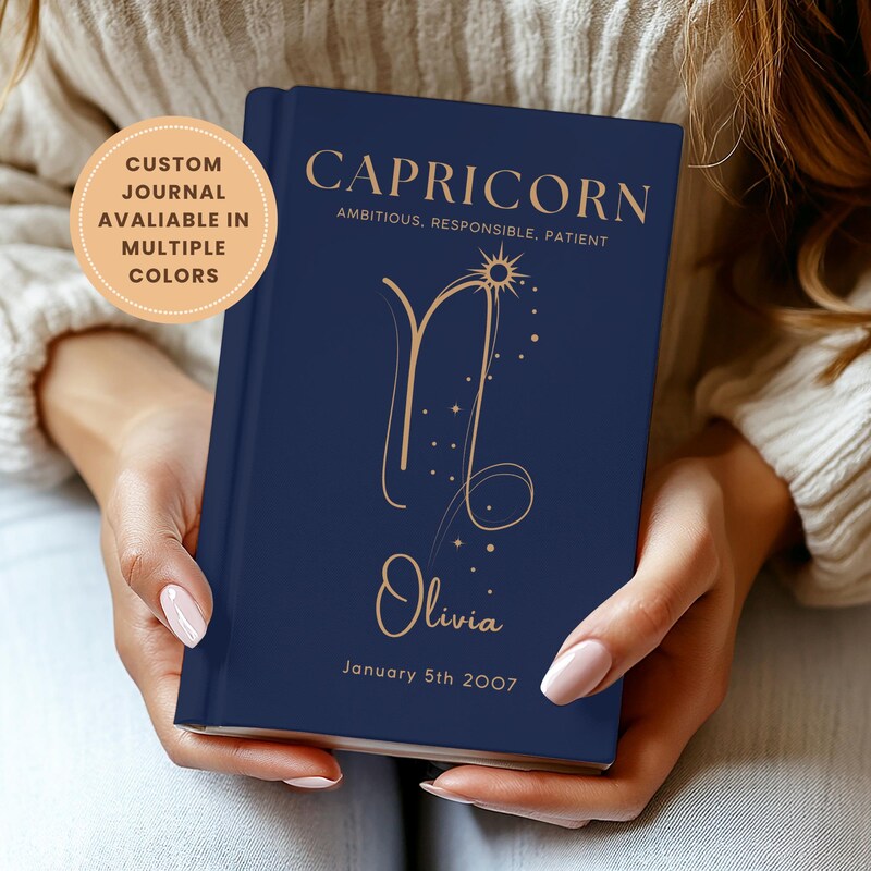 Custom Capricorn Journal - Etsy