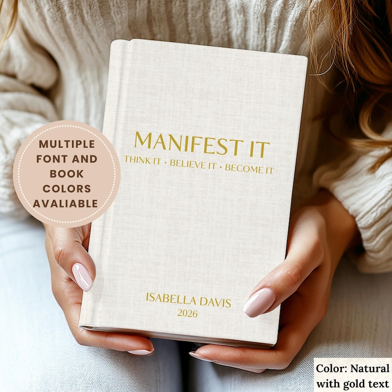 Personalized Manifestation Journal, New Year Affirmation & Goal ...