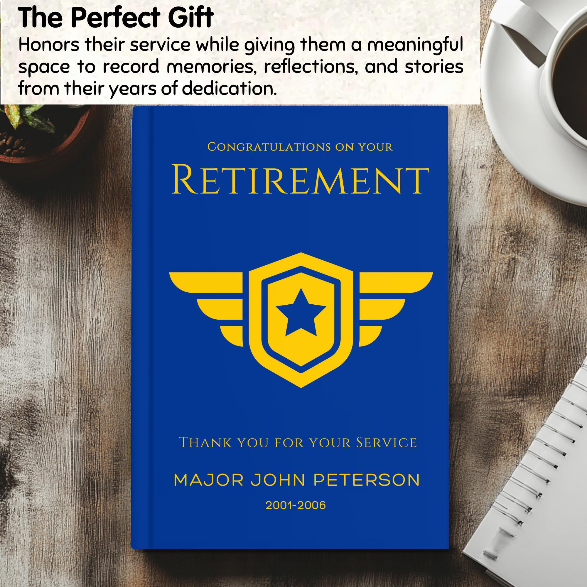 Personalized Military Retirement Guest Book: Army, Navy, Air Force ...