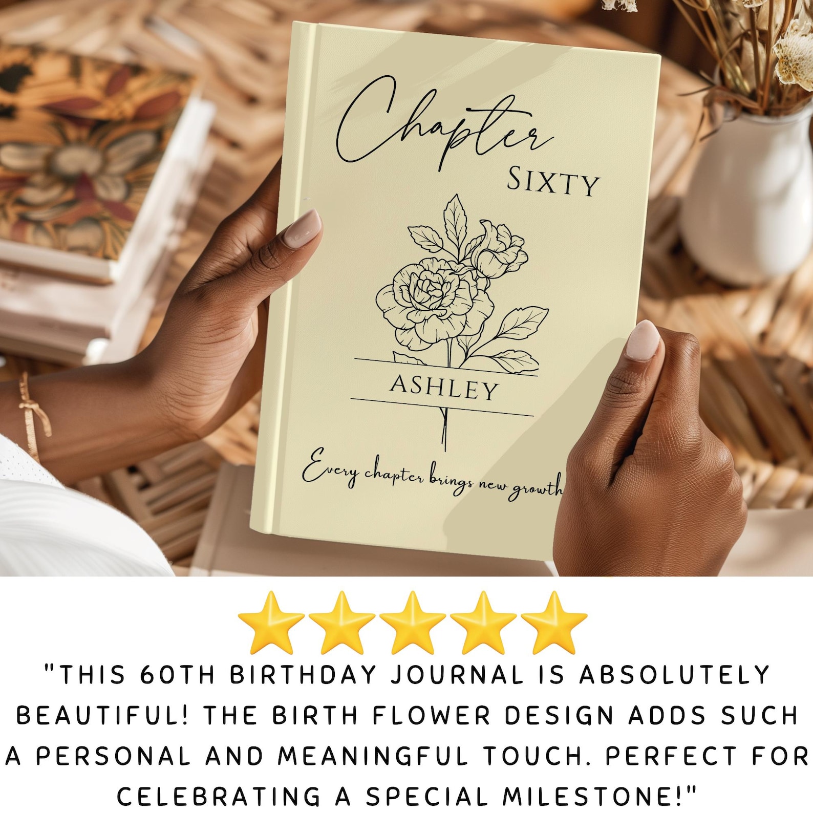 60th Birthday Gift for Women or Men, Chapter 60 Name Journal, Birth ...