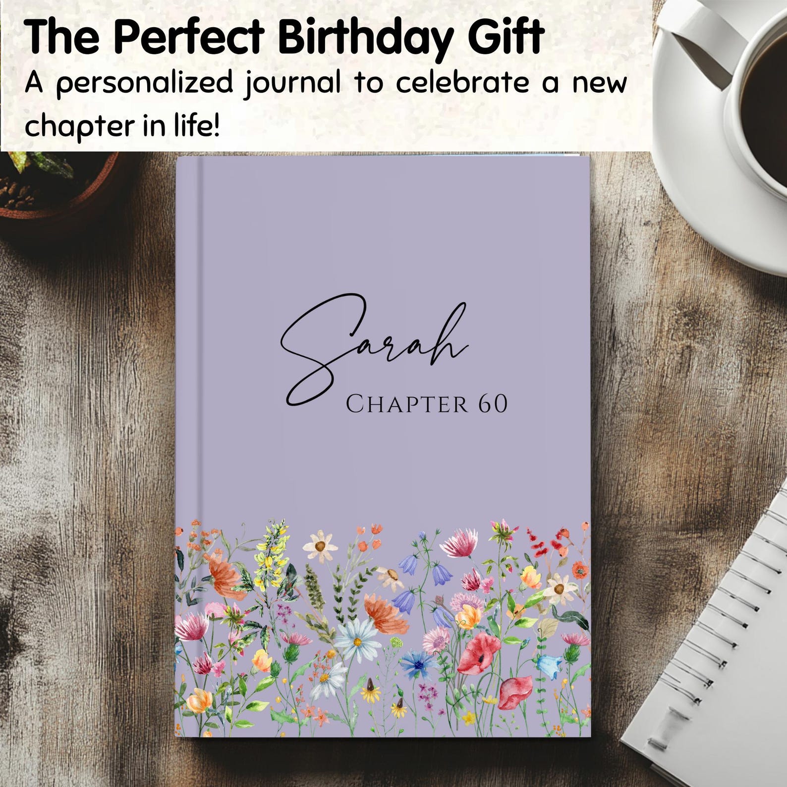 60th Birthday Gift for Her-personalized Chapter 60 Journal With ...