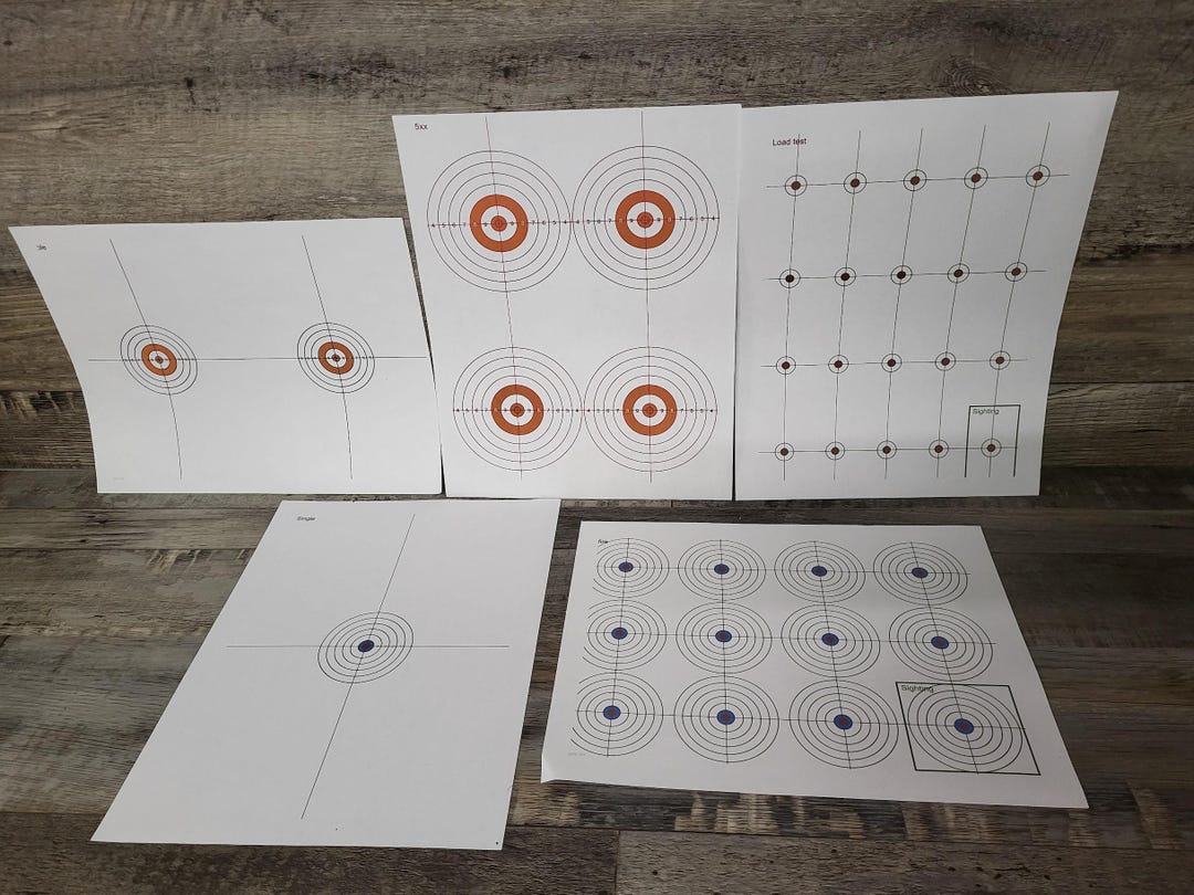 Affordable 5 Pack Shooting Targets for Target Practice 5 Pack of ...
