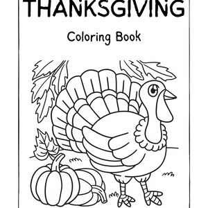 Thanksgiving Coloring Pages for Kids – 5 Pack Printable Activity Sheets ...