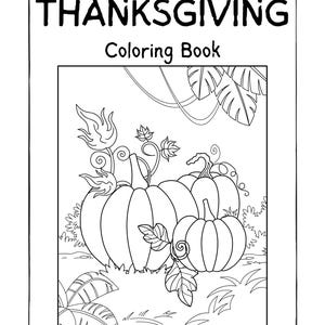 Thanksgiving Coloring Pages for Kids – 5 Pack Printable Activity Sheets ...