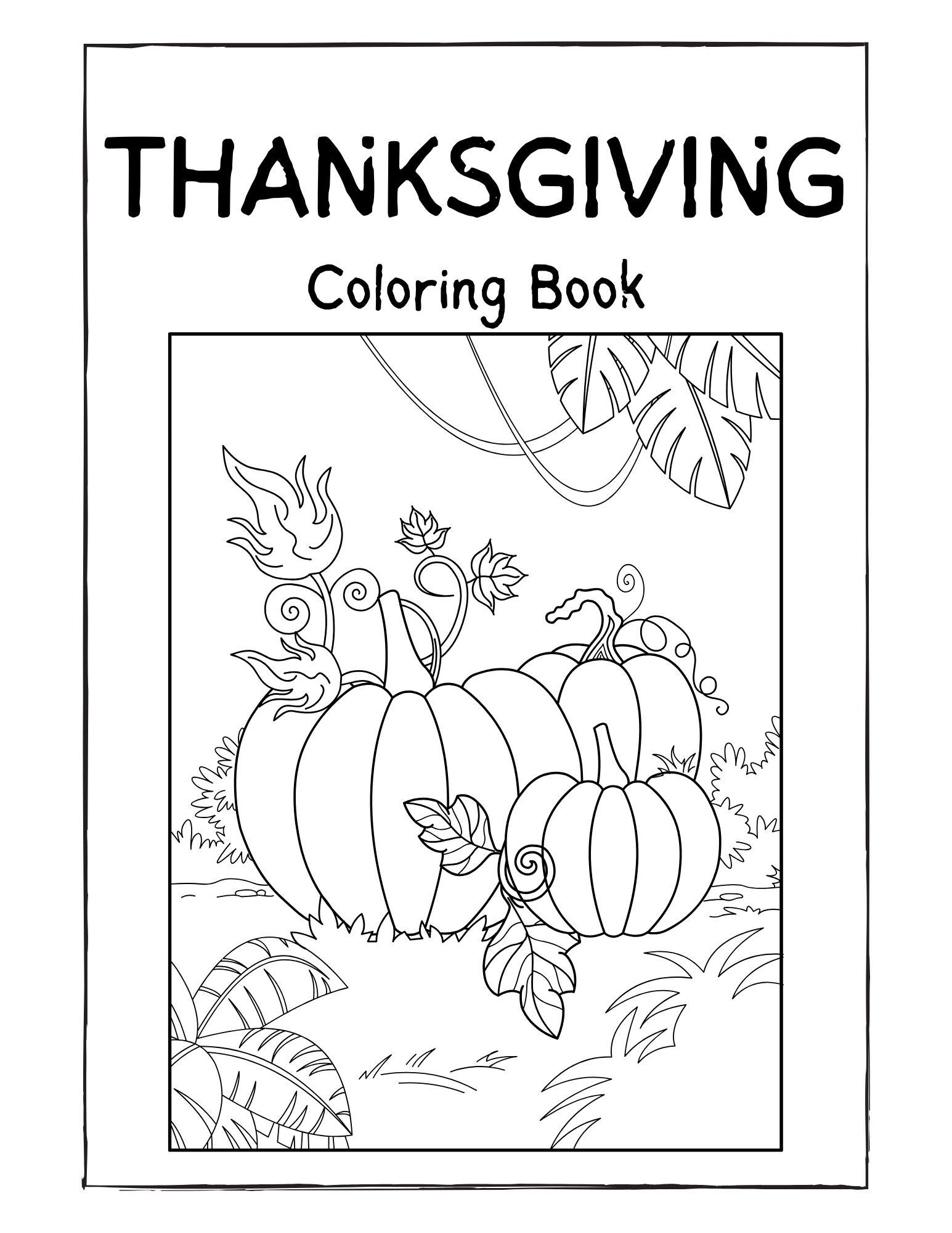 Thanksgiving Coloring Pages for Kids – 5 Pack Printable Activity Sheets ...