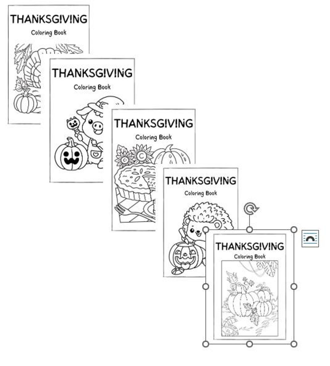 Thanksgiving Coloring Pages for Kids – 5 Pack Printable Activity Sheets ...