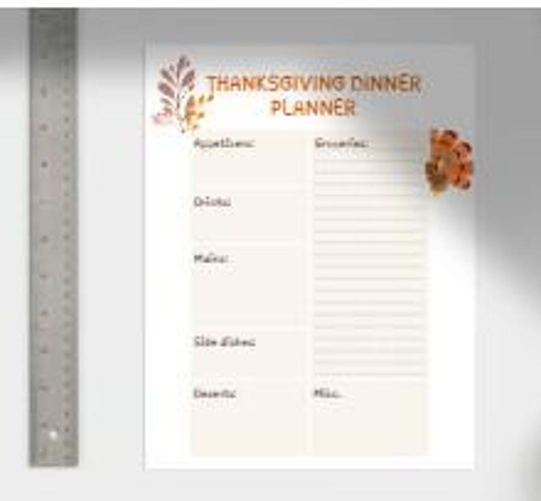 Daily Meal Planner + FREE Thanksgiving Planner Bundle – Simplify Your ...