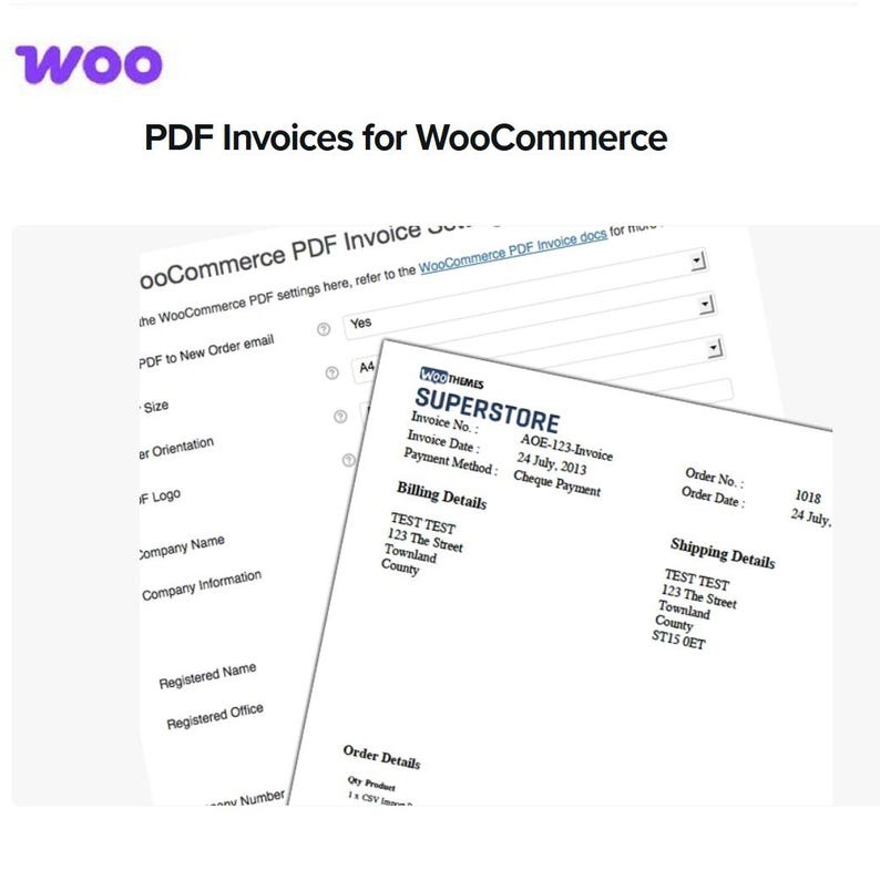 Woocommerce PDF Invoices - Etsy