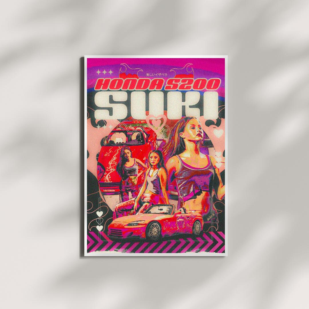 The Fast and the Furious - SUKI - Movie Poster | Digital Download ...