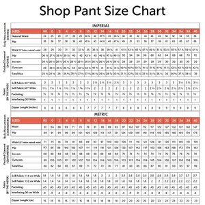 Shop Pant - PDF Sewing Pattern - Sizes 00 - 40 - US Letter / A4 / A0 - Etsy
