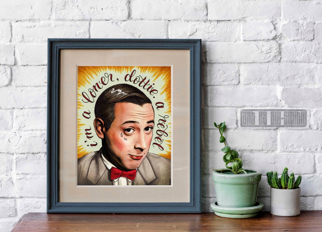 Loner, Rebel (8x10 Signed Pee-wee Print) - Etsy