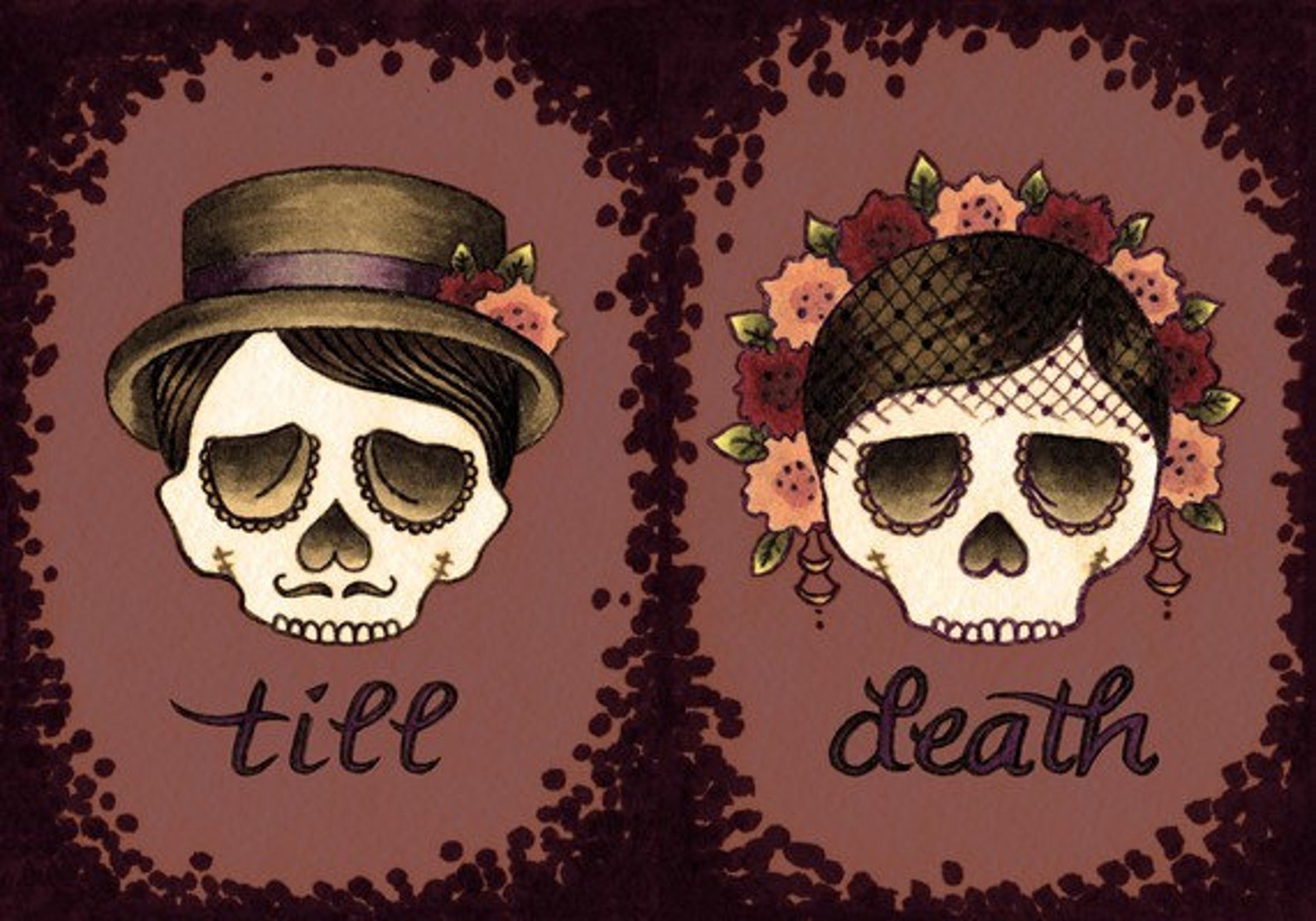 Till Death set of Two 5x7 Prints - Etsy