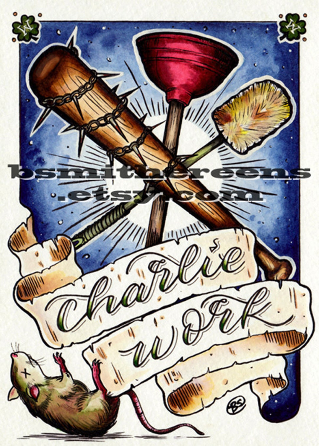 Charlie Work (5x7 Signed Print) - Etsy