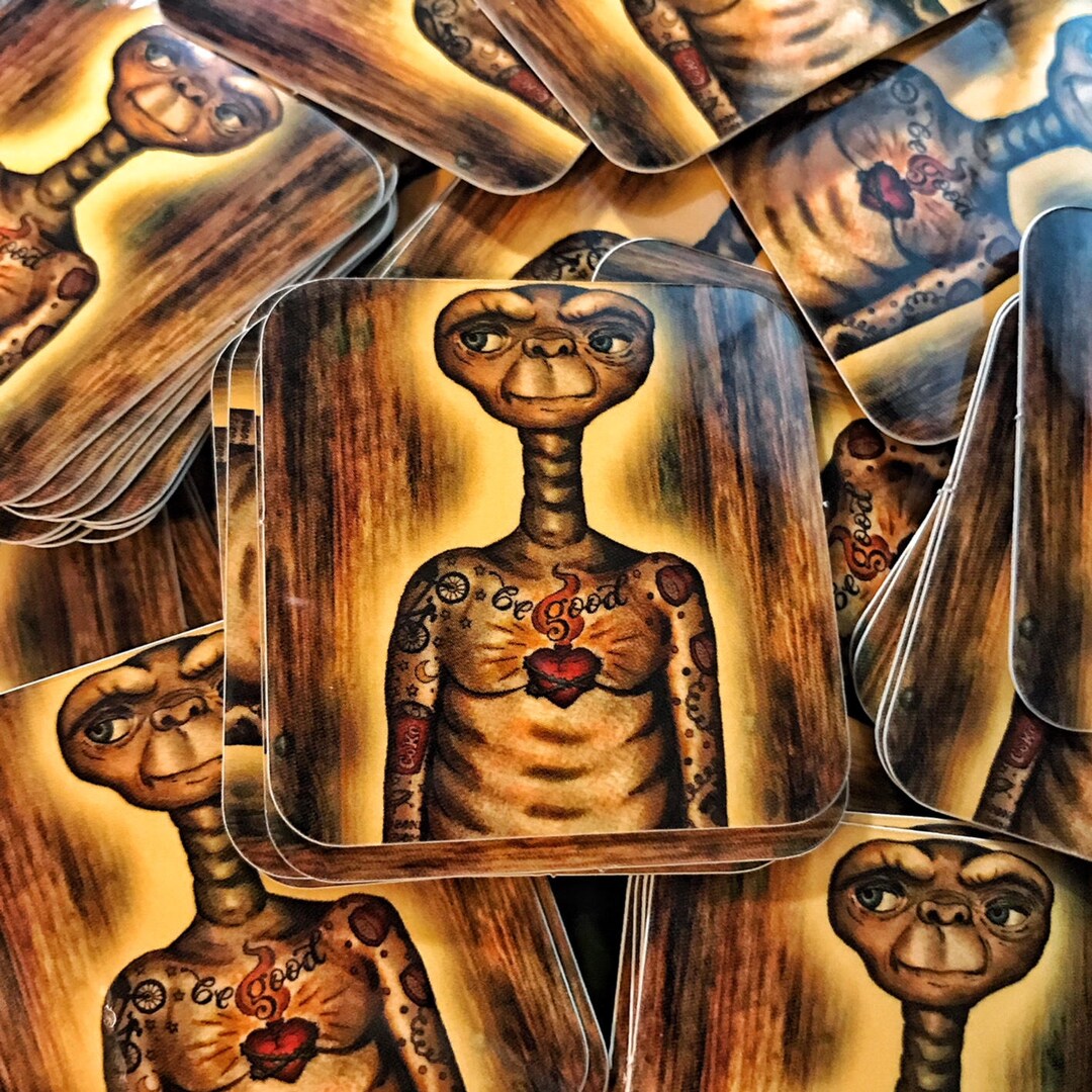 Phone Home, Homie (glossy Coated Vinyl 1.7" Rounded Square Sticker) - Etsy