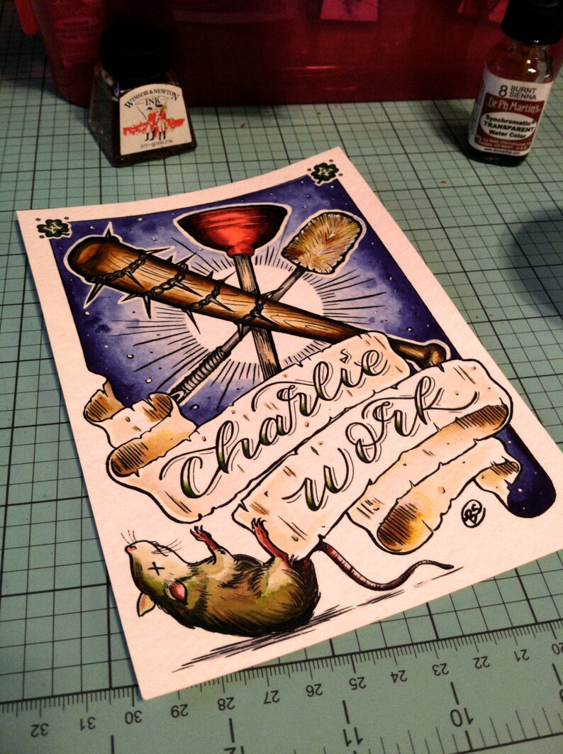 Charlie Work 5x7 Signed Print - Etsy