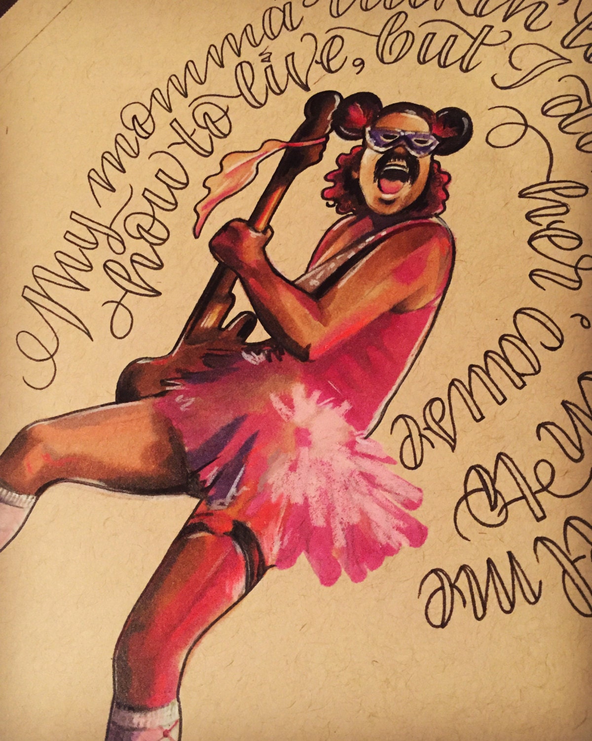 Earache My Eye 5x7 Print Of Alice Bowie Etsy