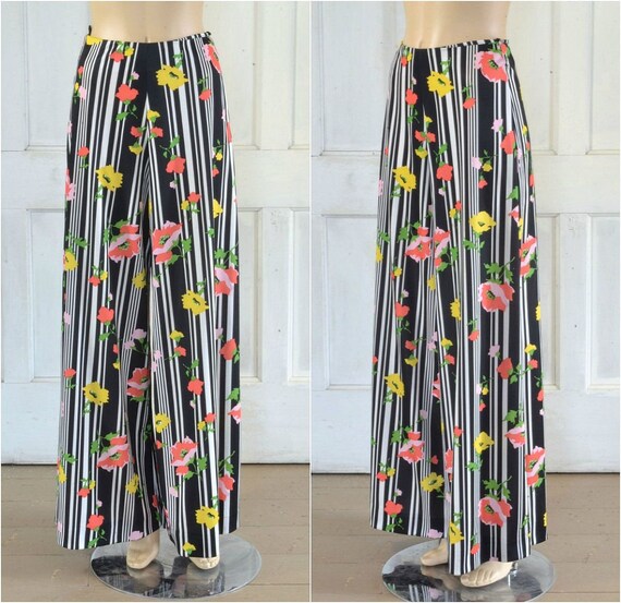 Vintage 1960s Palazzo Pants Set - 1970s Ruth Norman f… - Gem