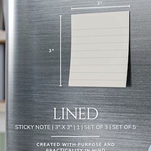 Lined Paper Notepad Lined Writing Stationery Sticky Notes With Lines ...