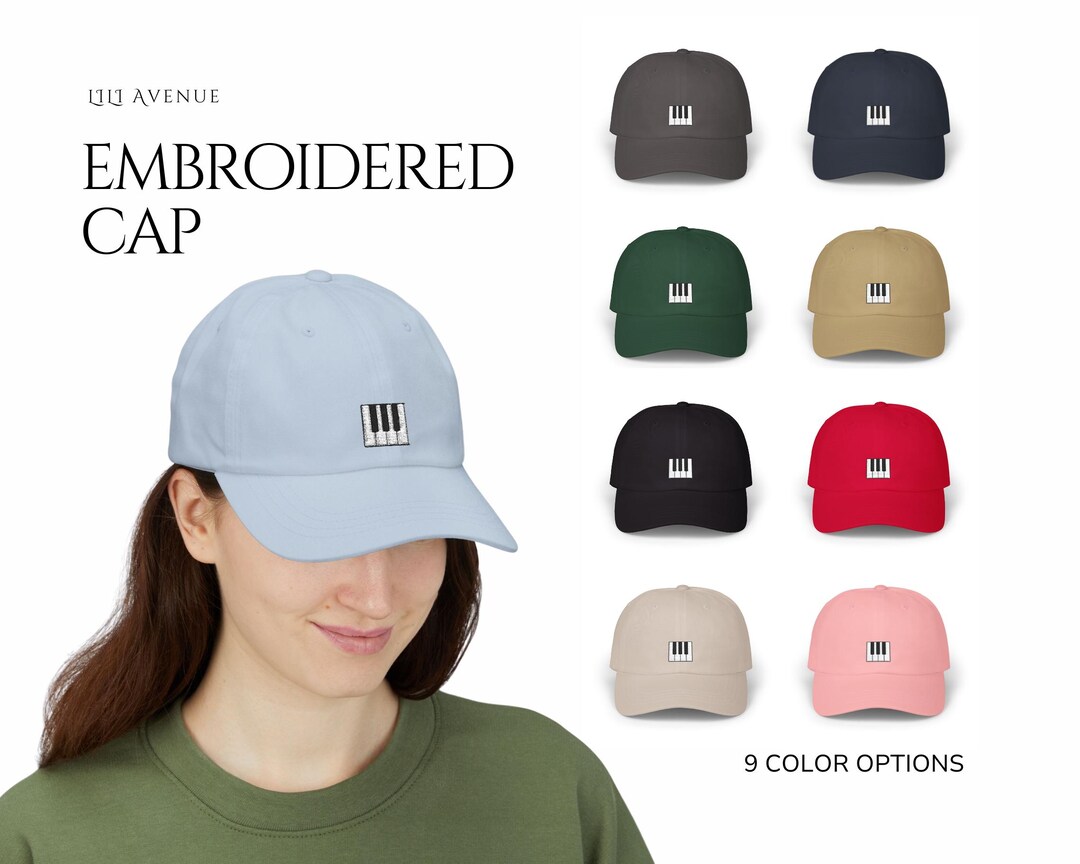 Modern Piano Cap School Band Classic Style Cap Music Lover Gift Piano ...