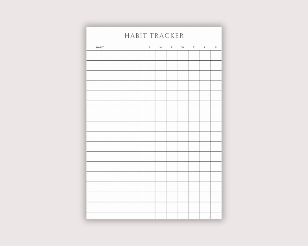 Habit Tracking Sticky Notes Habit Note Pad Habit Tracker Daily Sticky ...