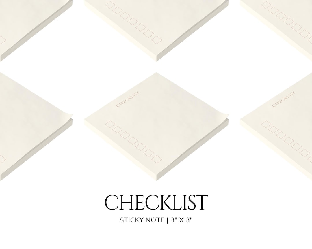 Sticky to Do List Sticky Notes Work Planner Postit Pocket Memo Pads ...