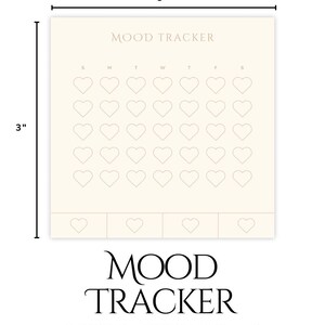 Heart Mood Tracker Chart Emotion Tracker Monthly Sticky Notes Wellness ...