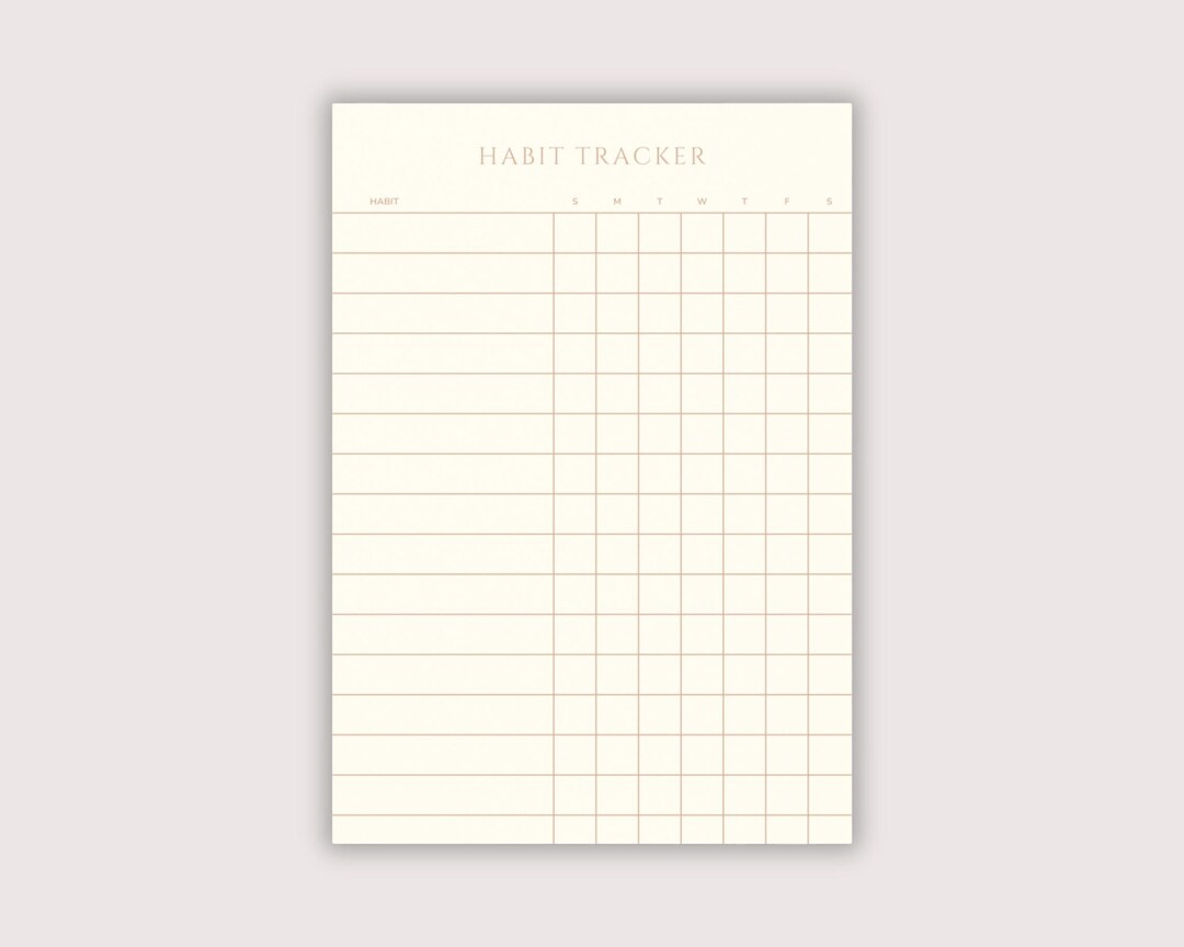 Habit Tracking Sticky Notes Habit Note Pad Habit Tracker Daily Sticky ...