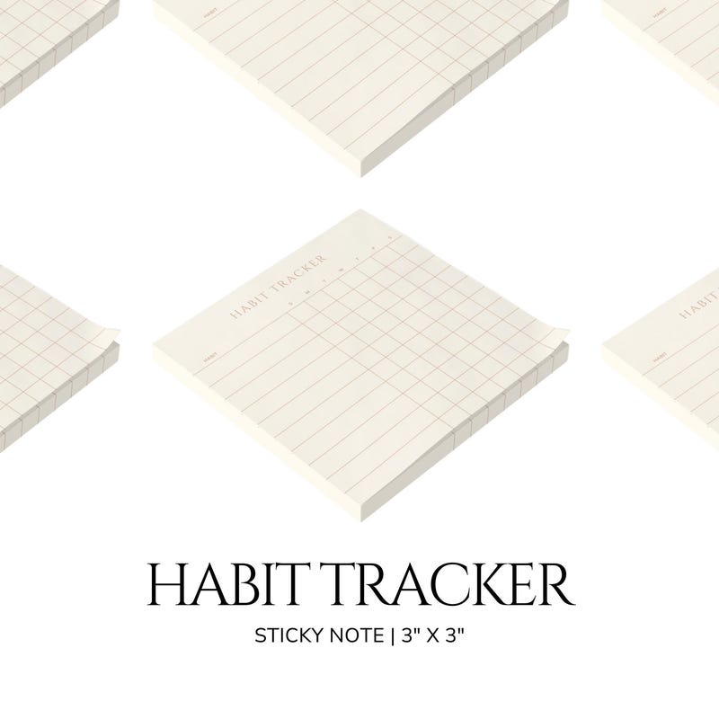 Sticky Pad Habit Tracker - Etsy