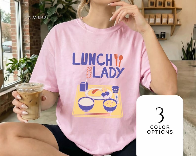 Lunch Lady Shirt School Cafeteria Crew Tshirt Lunch Lady Squad Shirt ...