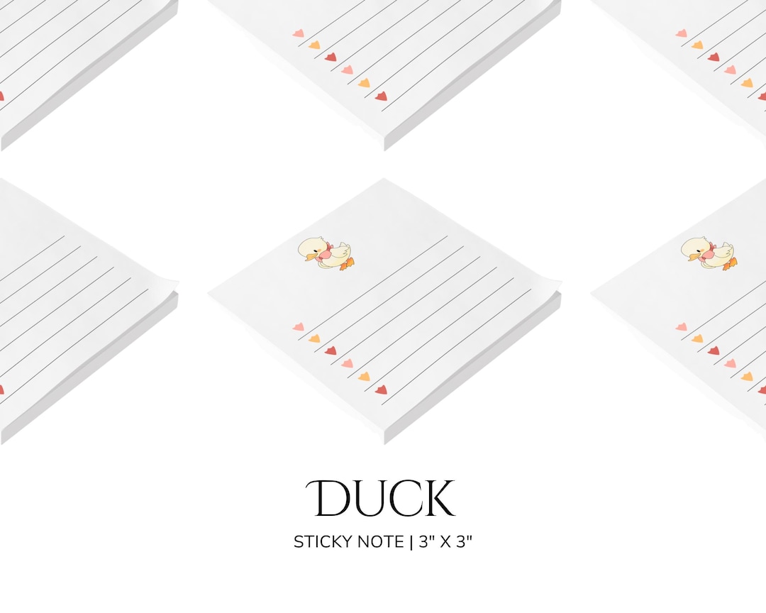 Checklist Duck Sticky Note - Etsy