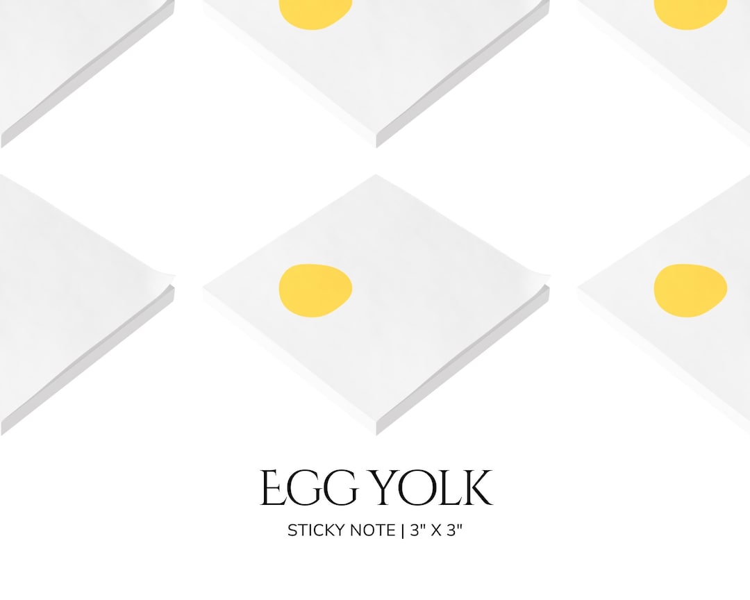 Food Sticky Note Fried Egg Memo Pad Food Cute Kawaii Stationery Supplies Unique Gifts for ...