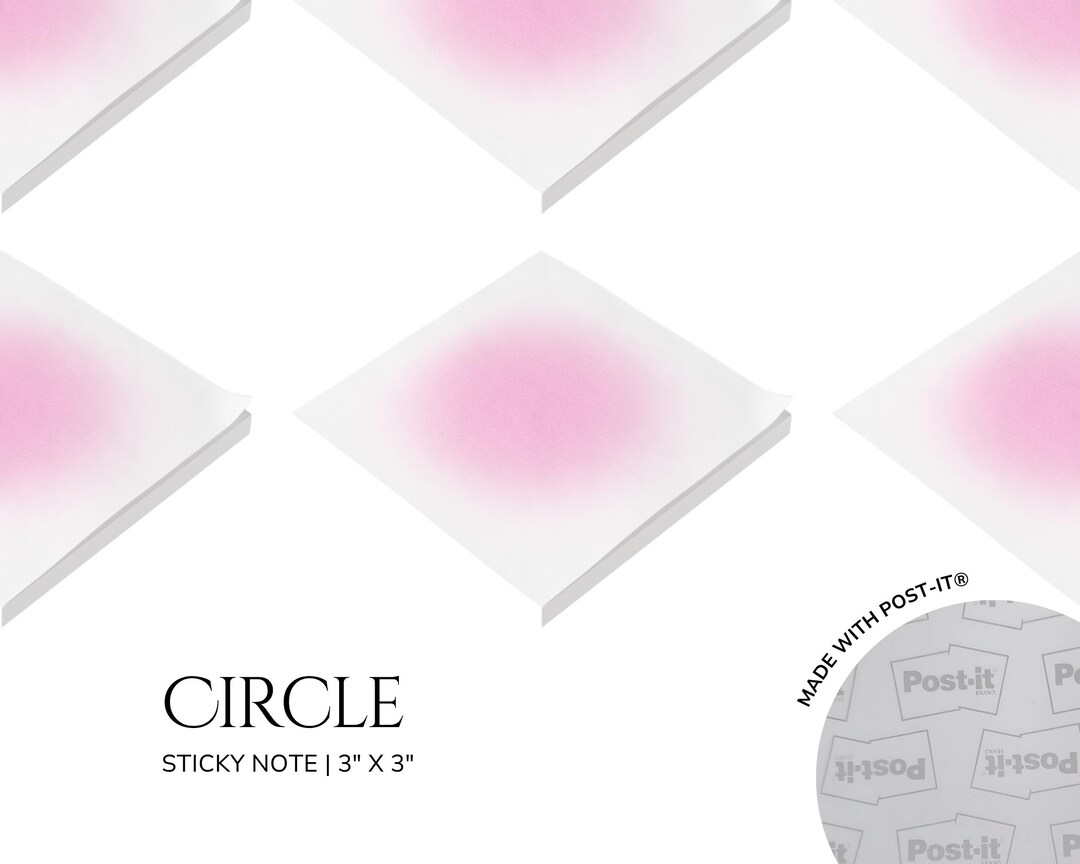 Pink Sticky Notes Cute Tiny Notepad Study Desk Stationery Addict School ...