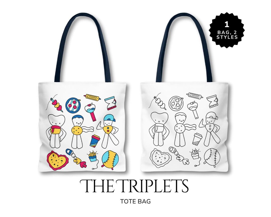 Unique Tote Bag Pattern Cute Totes Gift for Artsy People Large Totebag ...