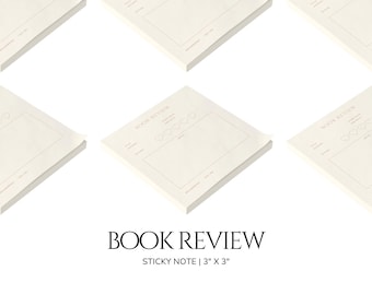 Mini Book Review Sticky Notes - Etsy