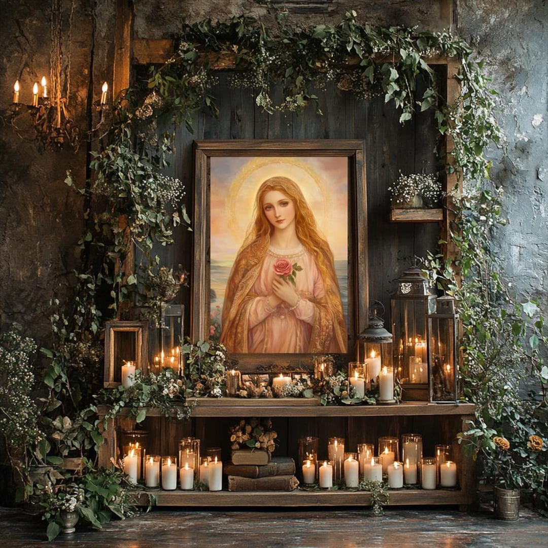 Mary Magdalene Poster | Goddess Wall Decoration | Divine Feminine Wall ...